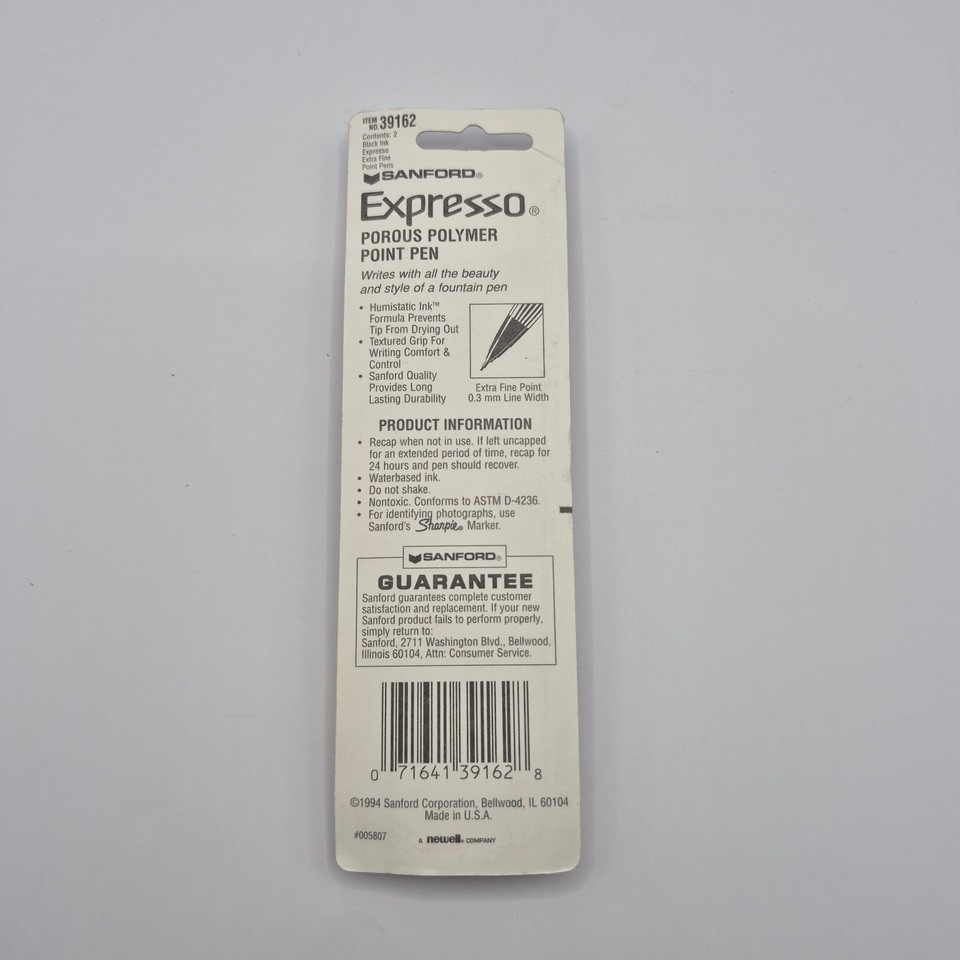 Vintage Sanford Expresso Extra Fine Point Pen 39162 2 Pack | eBay