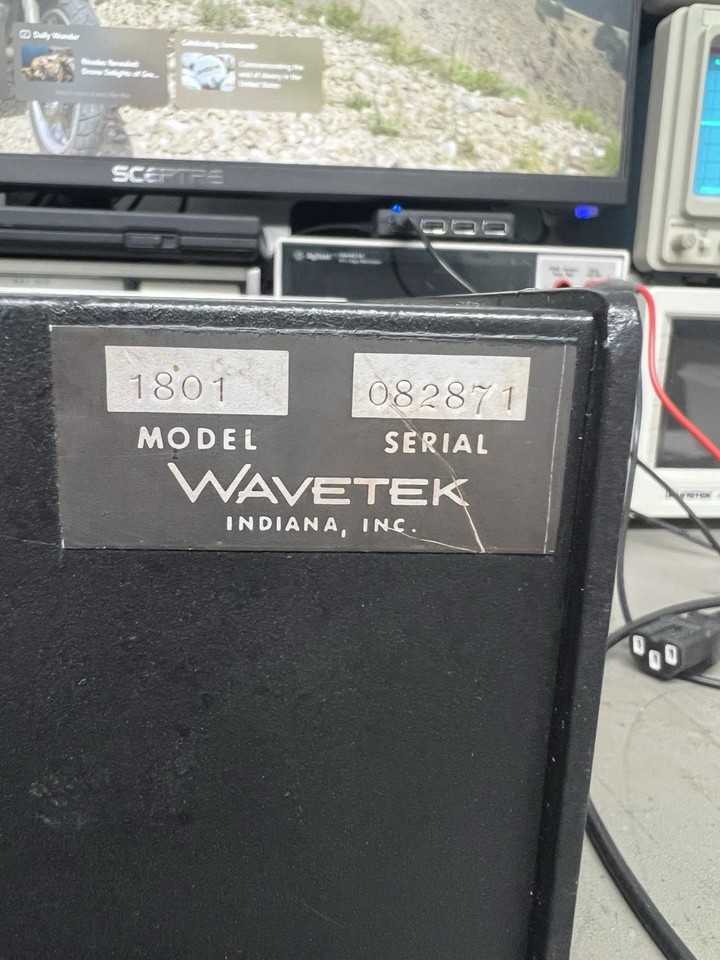Wavetek 1801 RF Sweep Generator Tested and Fully Functional | eBay