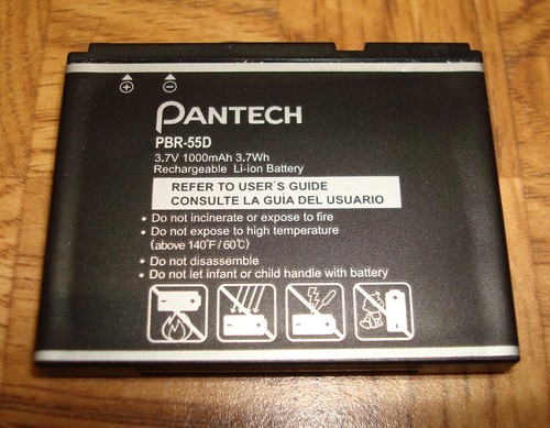 🔋 OEM PANTECH PBR-55D BATTERY FOR EASE P2020 PURSUIT P9020 PURSUIT 2 ...