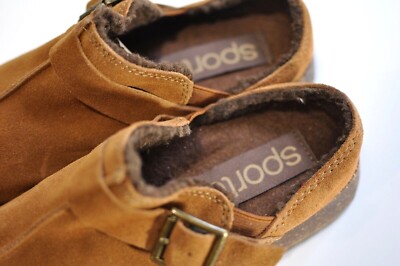 Sporto Womens leather slip on clogs size 7 M | eBay