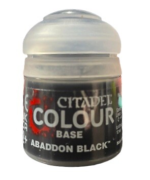 Warhammer Citadel Colour Abaddon Black 12ml Paint Pot [Updated Formula ...