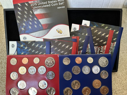6 Set LOT 2015 P & D Uncirculated US Mint Sets - Original Mint ...