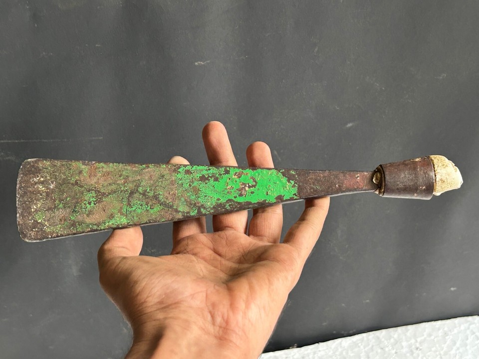 ANCIENT RARE OLD VINTAGE HANDMADE RICH PATINA IRON HAND AXE TOOL | eBay