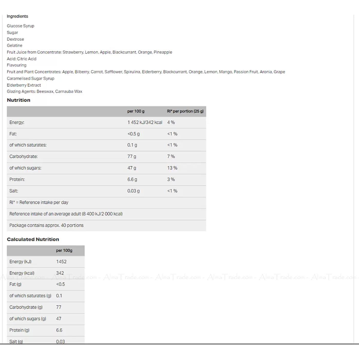 Haribo Starmix Mix Candy Fruit Cola Jelly Sweets Treat Party Size Tub ...