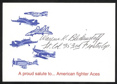 American Fighter Aces Card – Wayne K. Blickenstaff, Ace in a Day | eBay