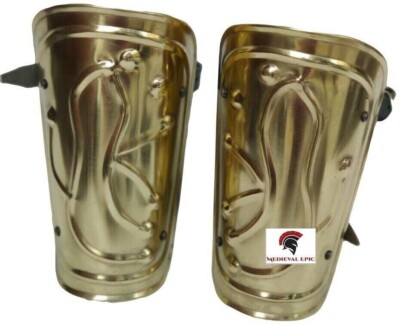 Medieval Epic Greek Armour Bracers Vambraces Arm Guard Brass Finish | eBay
