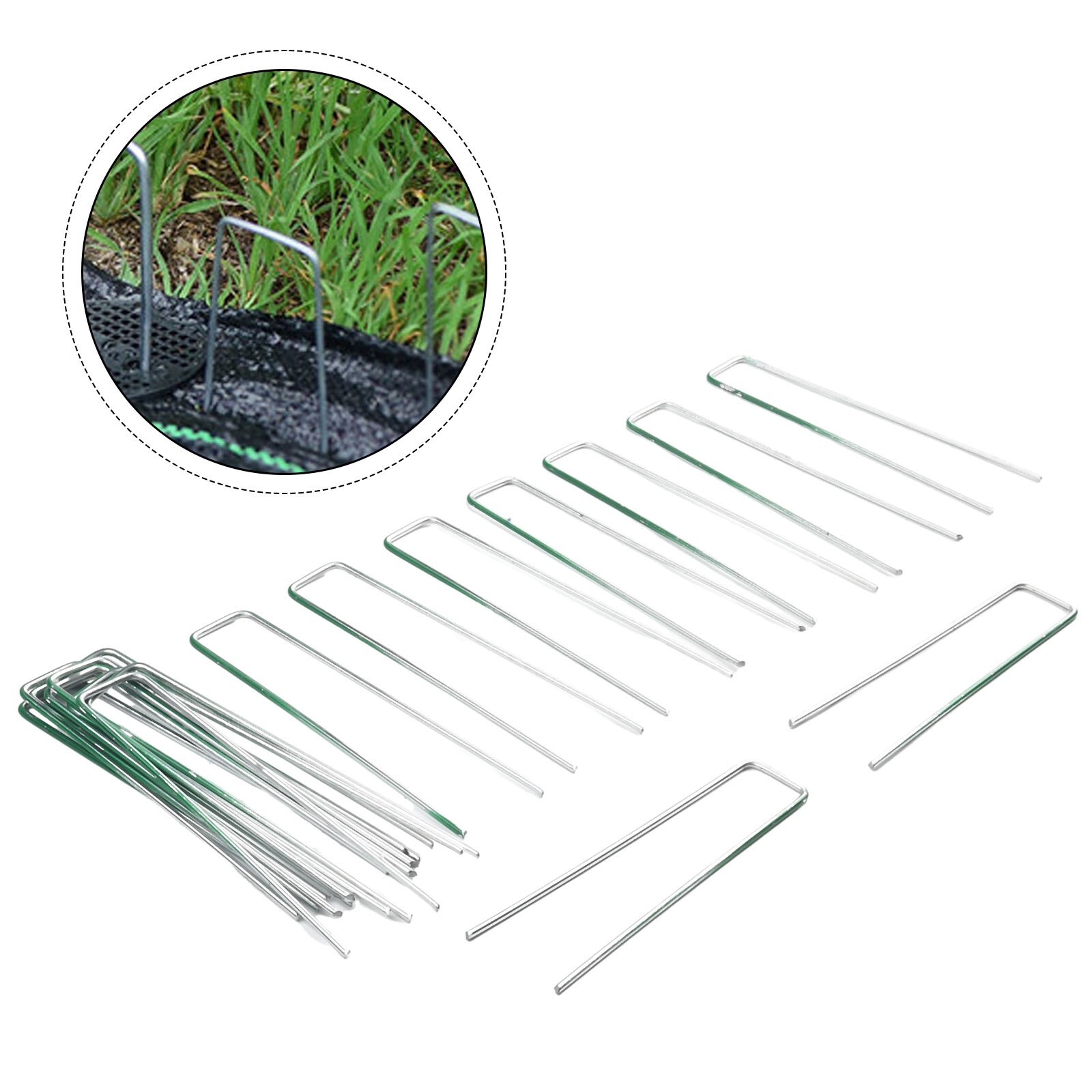 New Durable Tools Pins Turf Lawn Reliable U Pins 20pcs Anchor ...