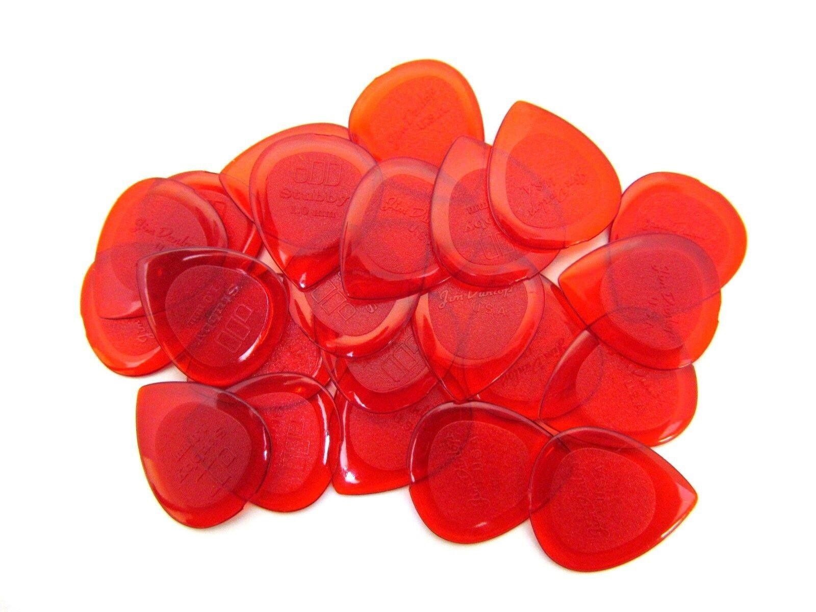 Dunlop Guitar Picks Stubby 24 Picks 1.0mm Smaller Stubby Lexan 474R | eBay