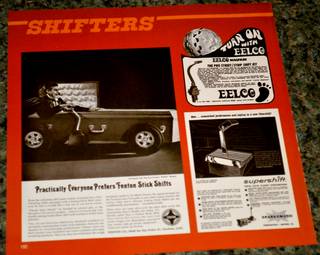 ★1969-72 SHIFTER ADS PICTURE FEATURE PRINT 70S FENTON SUPERSHIFT ELLCO ...