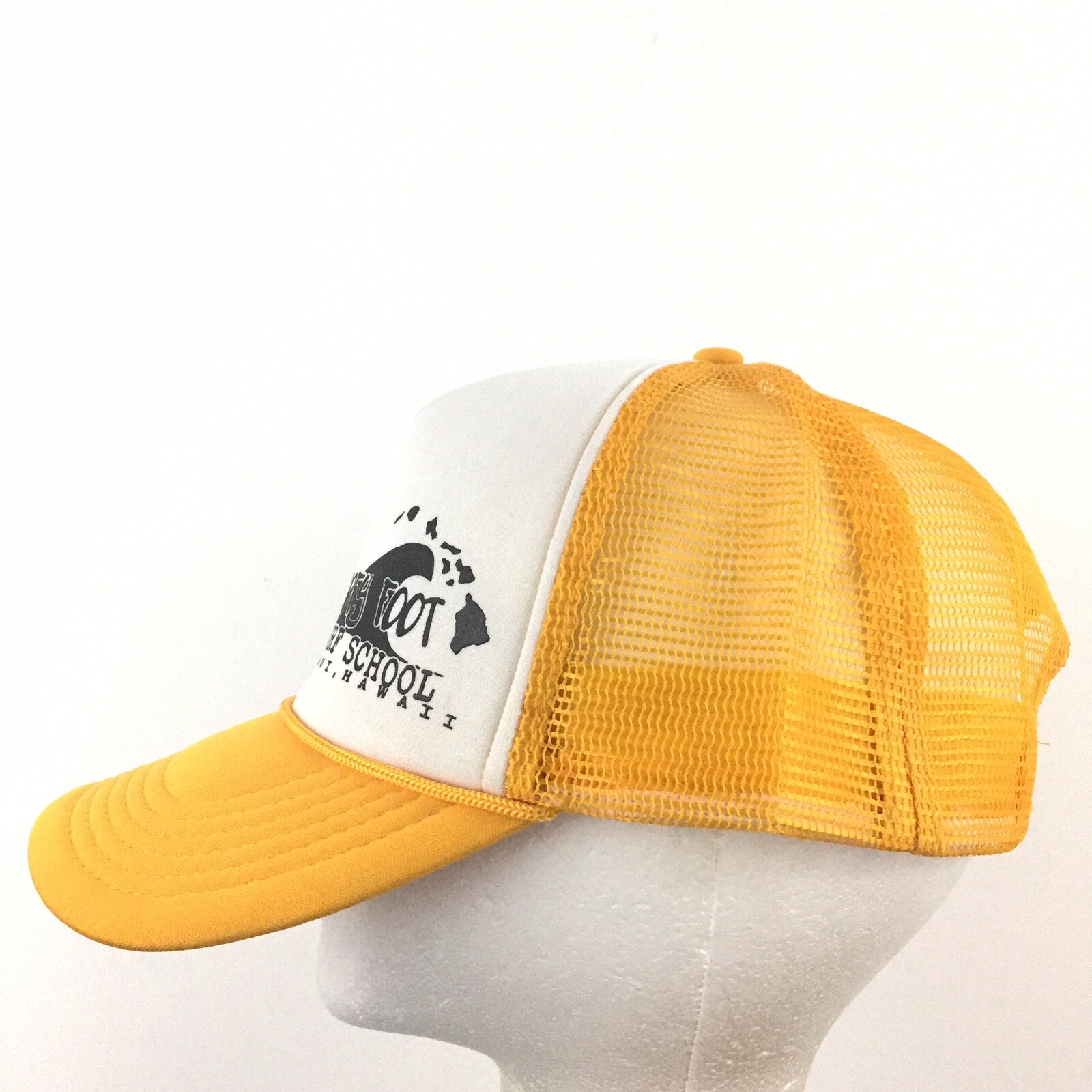 Goofy Foot Surf School Cap Maui Hawaii Logo Mesh Snap Back Trucker ...