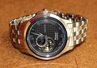 Seiko Premier SS Men's 40 mm Black Dial 24J Automatic Watch 4R39-00A0 ...