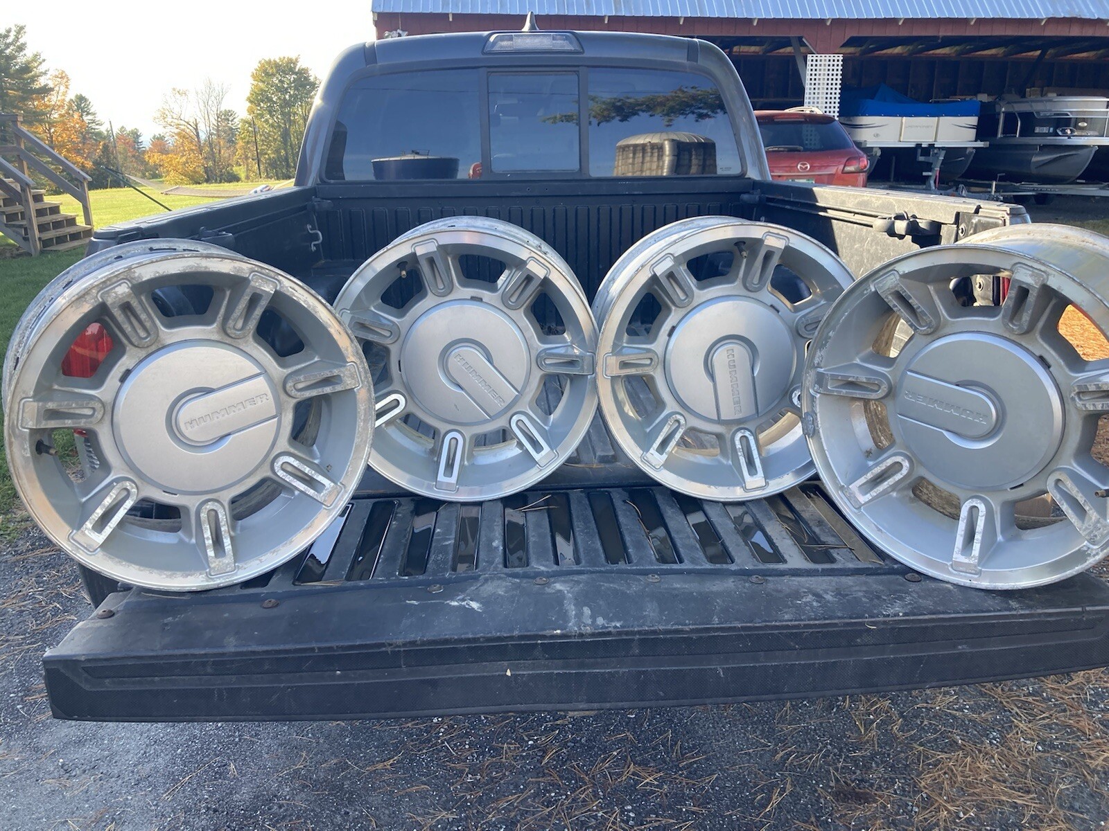 17" HUMMER H2 2003 2004 2005 2006 2007 ORIGINAL FACTORY CHROME WHEELS ...