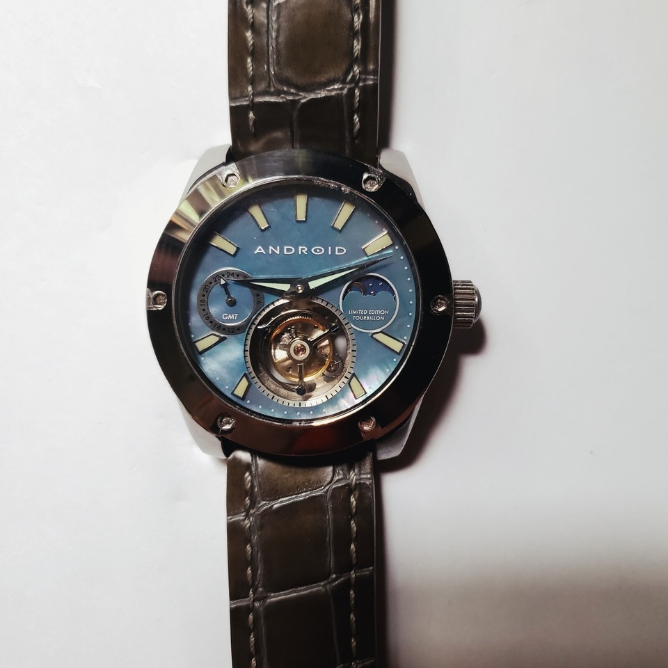 Giant Android Limited Edition Tourbillon w Blue MOP dial Sun/Moon, 24 ...