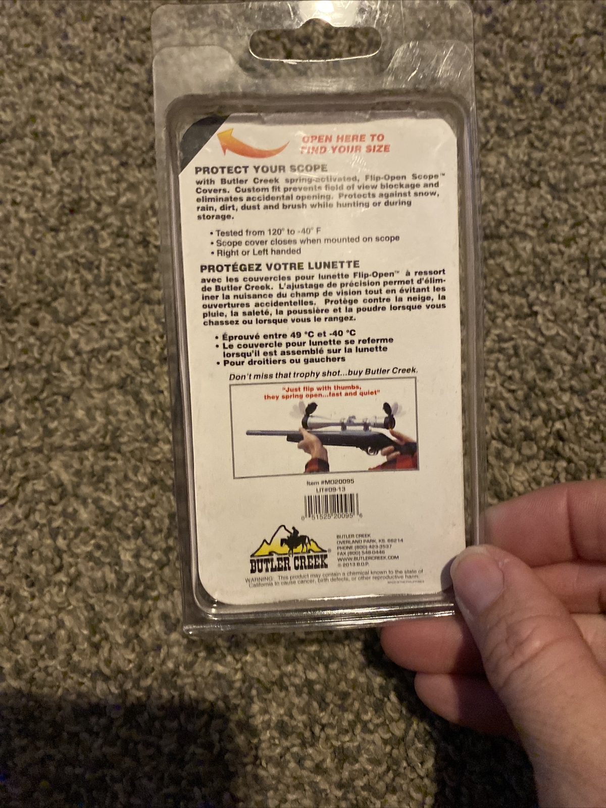 Butler Creek FLIP OPEN Eyepiece Scope Eye Piece Cover Sizes 09A 1.485 ...