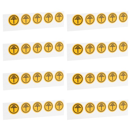 40 Pcs Electrical Safety Signs Earth Labels Stickers Ground Symbol ...