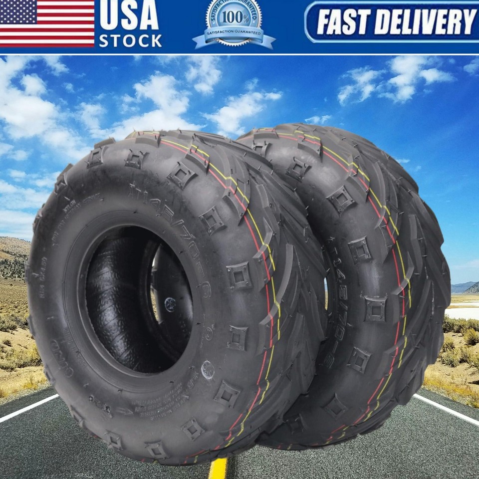 2 Pack 20x7.00-8 ATV/UTV Tires All Terrain AT 4 Ply Tubeless 20x7-8 ...