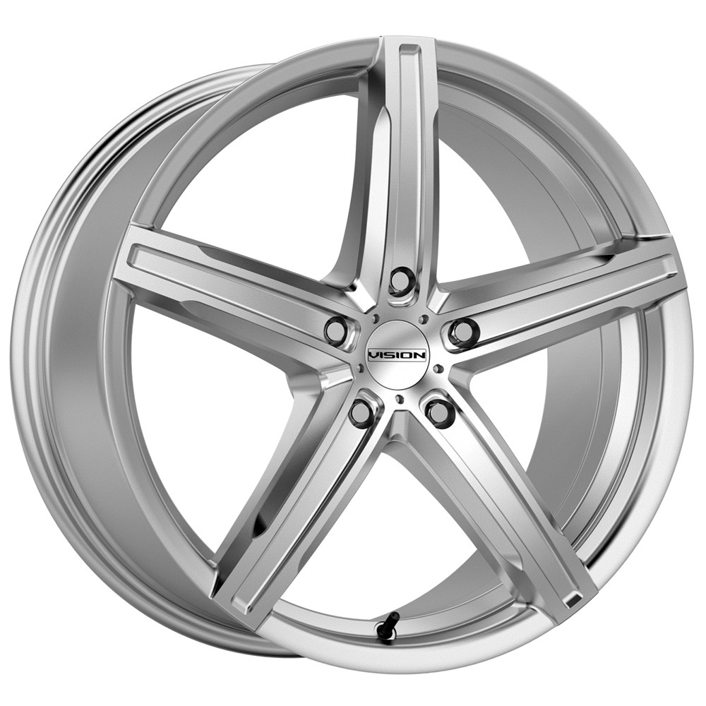 (Set of 4) Vision 469 Boost 17x7 5x115 +38mm Silver Wheels Rims 17 ...