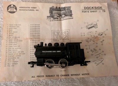 AHM / RIVAROSSI Vintage 0-4-0 B&O DOCKSIDE SWITCHER Untested | eBay