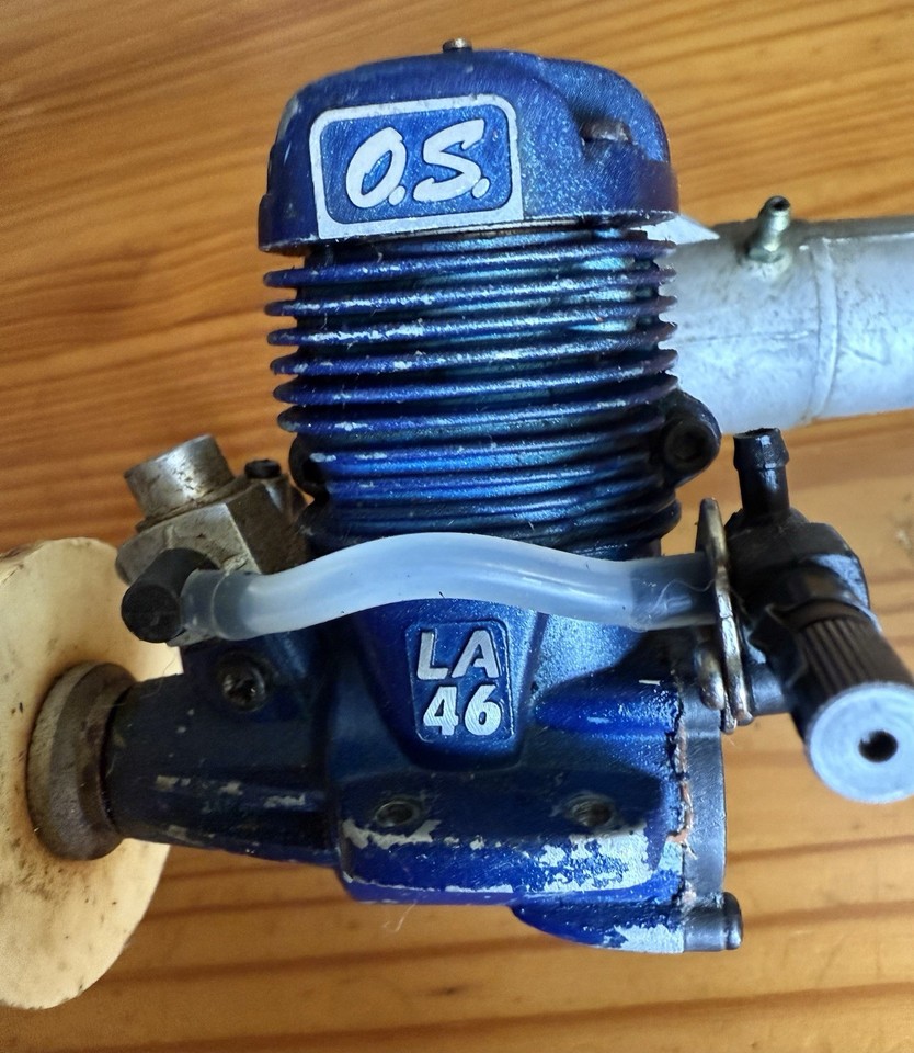 OS LA 46 RC Engine With Muffler & Propeller Piston & Carb Move Freely Z4 | eBay