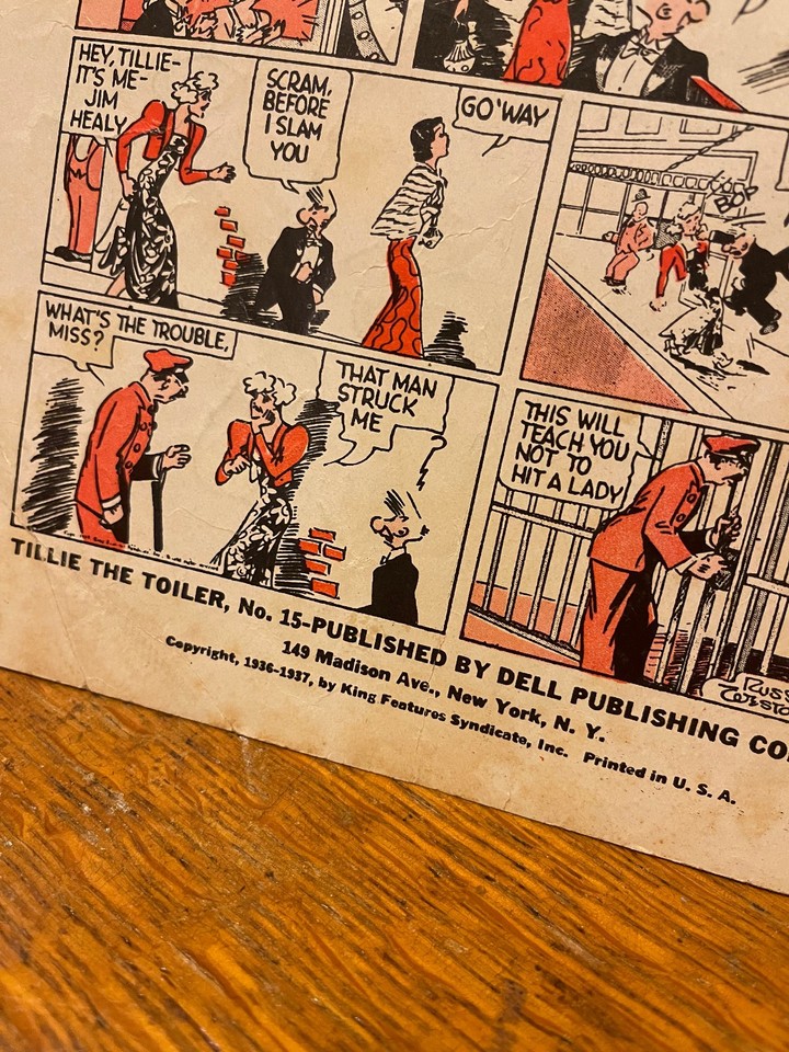 Golden Age Key - Four Color #15 1st Comic Book Appearance Tillie the ...