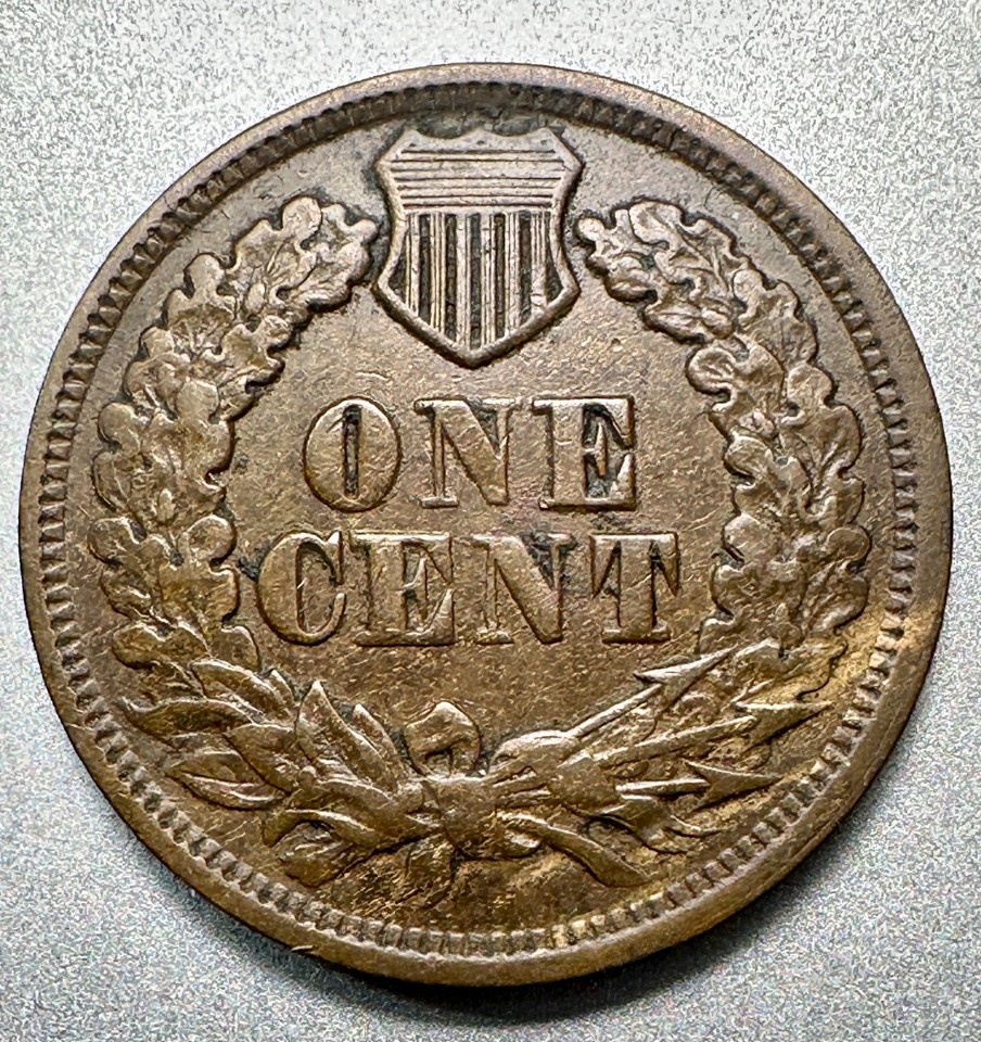 1865 FANCY 5 INDIAN CENT XF+ BETTER DATE #1070 | eBay