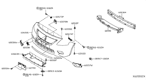 2014-2019 VERSA GENUINE NISSAN FINISHER FRONT FOGLAMP (RIGHT SIDE ...