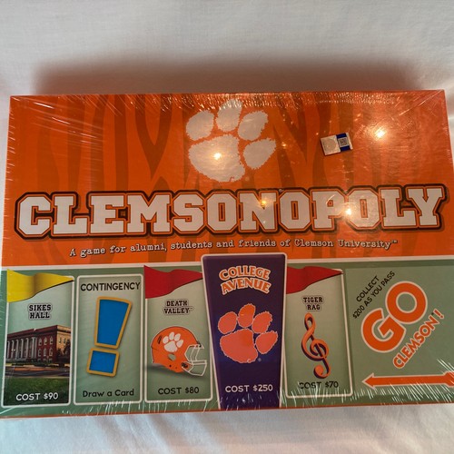Clemson University Clemsonopoly Board Game Monopoly For Alumni ...