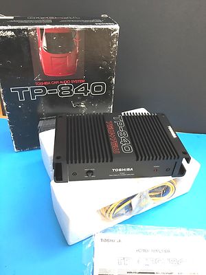 TOSHIBA AMP TP-840 CAR AUTO POWER AMPLIFIER / 75W + 75W / /NOS NEW OLD ...