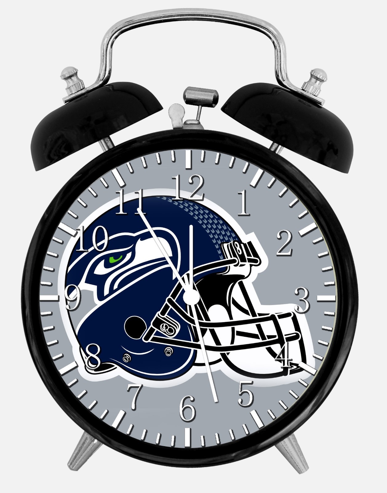 Seattle Seahawks Alarm Desk Clock 3.75" Home or Office Decor E459 Nice ...