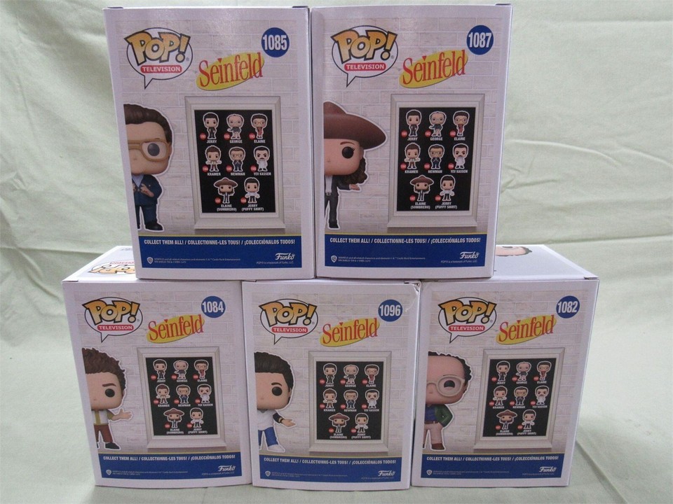 5 PC 2021 FUNKO POP SEINFELD VINYL FIGURES NIB Jerry Kramer Elaine ...