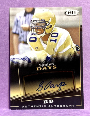 2015 Sage Hit SYNJYN DAYS Rookie Autograph Card #A30 Georgia Tech | eBay