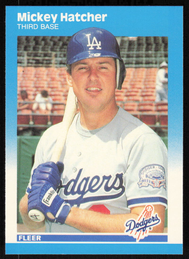 1987 Fleer Update #U-41 Mickey Hatcher | eBay