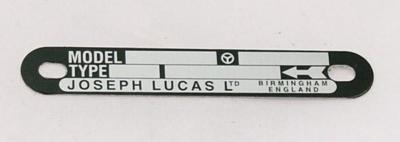 LUCAS K2F MAGNETO TRIUMPH NORTON BSA BLACK MAGNETO LABEL JOSEPH LUCAS ...