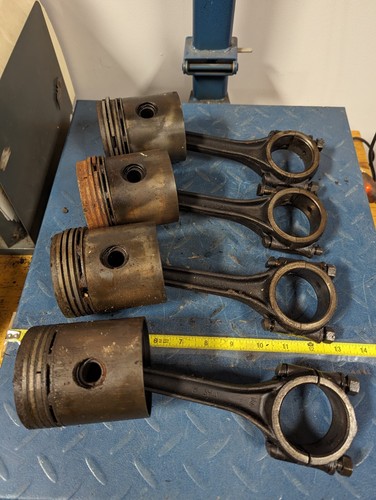 Case VA VAC tractor engine motor pistons piston rods rings VT4538 #2M ...