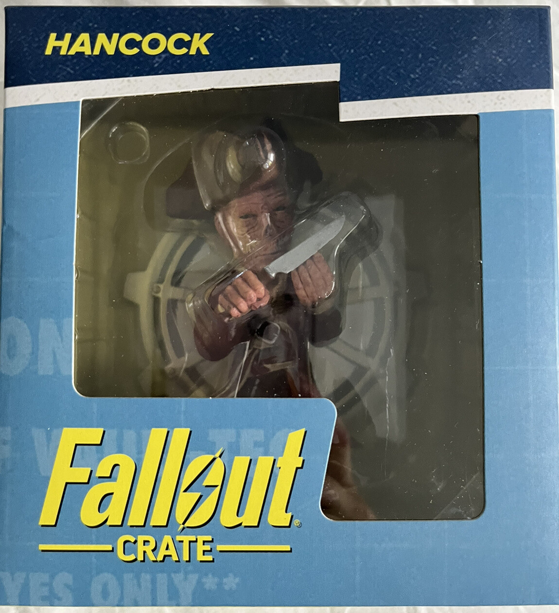 fallout crate screen shot Hancock action figure new in box | eBay