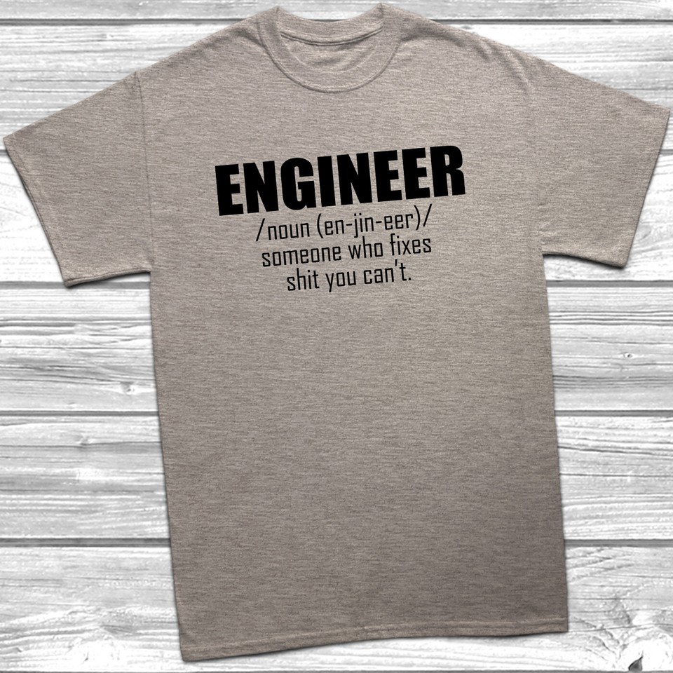 Engineer Noun T-Shirt Engineer T-Shirt, Engineer Shirt, Gift, Gift For ...