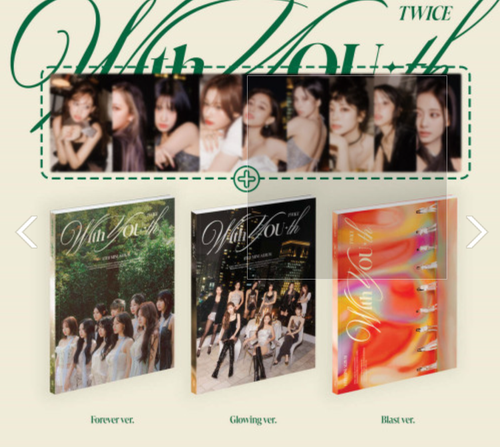 TWICE [WITH YOU-TH] 6 card stickers for the 13th mini album BLAST ver ...