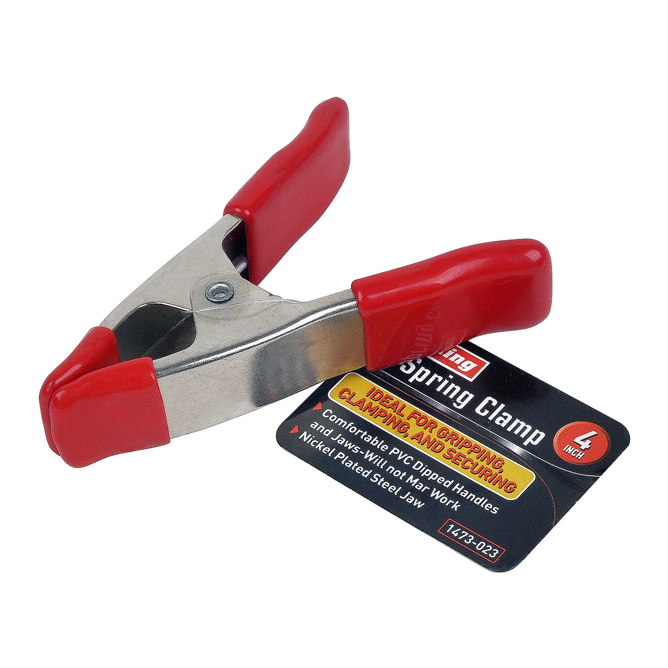 Lot of 12pc 4" Heavy Duty Metal Spring Clamps W/ Red Rubber Tips Tool ...