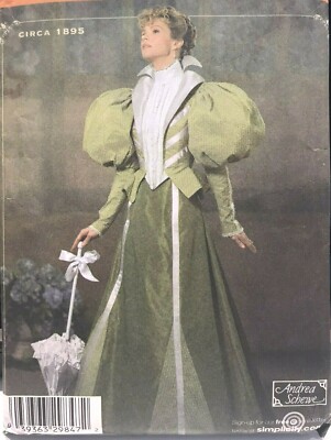 SEWING PATTERN Simplicity 4156 VICTORIAN BODICE SKIRT Andrea Schewe sz ...