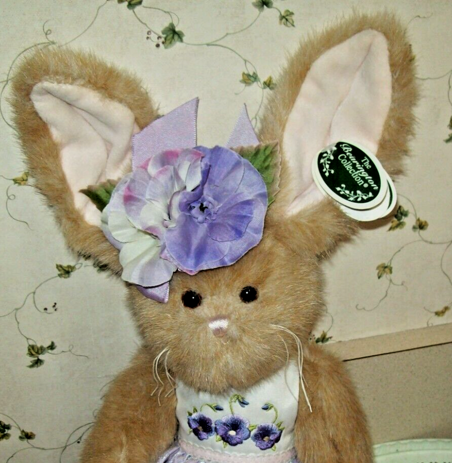*PRECIOUS PANSY* Bearington 14" Bunny #179947 Easter Collection 2014 ...