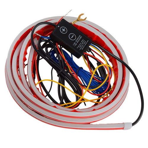 200cm Start Scan Dynamic LED DRL Hood Light Strip Daytime Running Light ...