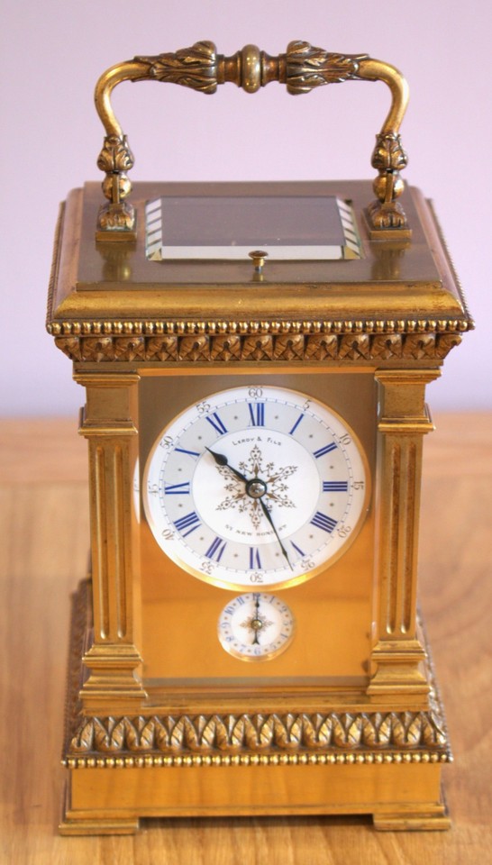 French Petite Sonnerie striking and repeating carriage clock leroy | eBay