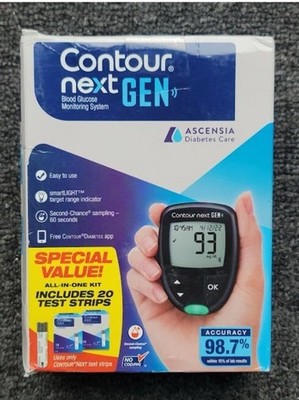 CONTOUR NEXT GEN Blood Glucose Monitoring System – All-in-One Kit for ...