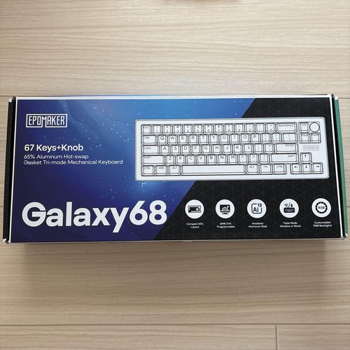EPOMAKER Galaxy 68 Gasket-mounted Mechanical Keyboard Unused | eBay
