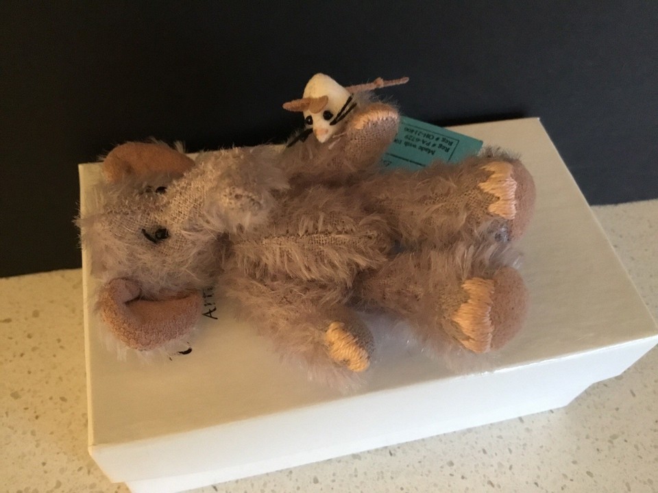 Deb Canham’s Miniature Elephant “Isaac” Holding Tiny Mouse LE | eBay