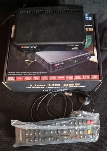 Opticum Lion HD 265 Plus DVB-T2 H.265 HEVC Digital Terrestrischer Receiver | eBay.de