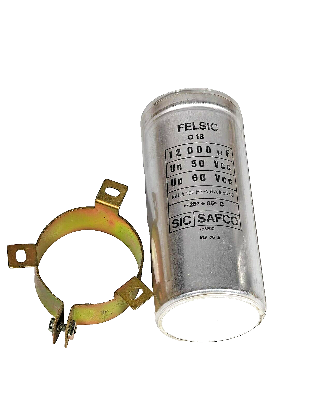 12000uF MFD 60VCC UF MFD SIC SAFCO FELSIC Electrolytic CAPACITOR NEW ...