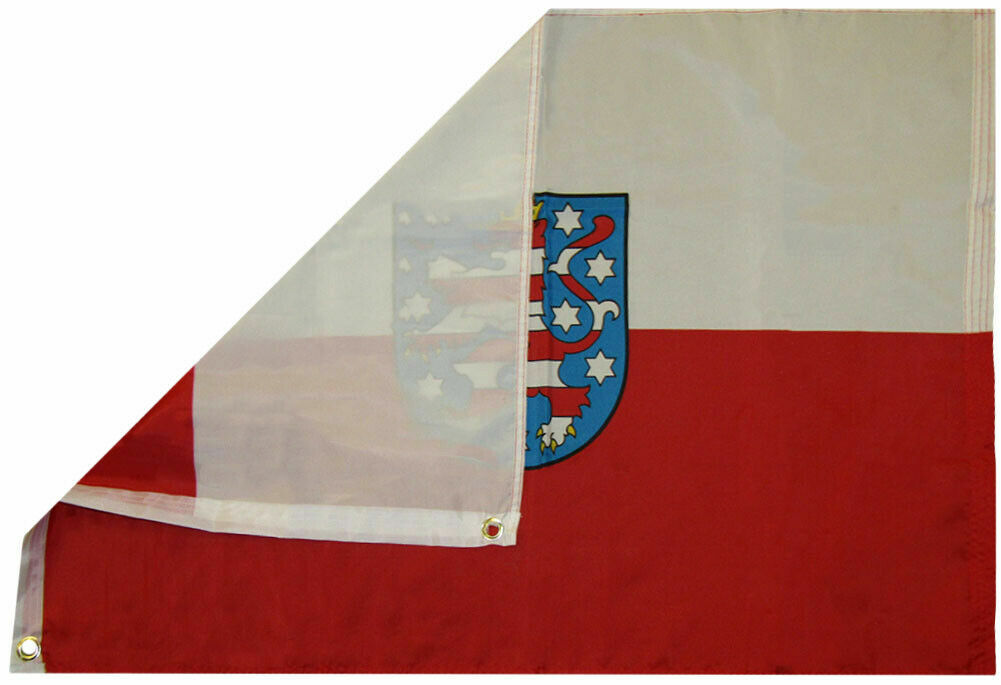 Thuringen German Free State of Thuringia 100D Woven Poly Nylon 3'x5 ...