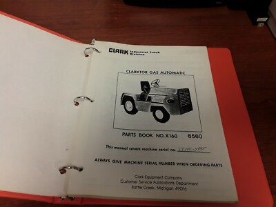 CLARK Parts Book NO. X160 6560 for Clarktor Gas Automatic | eBay