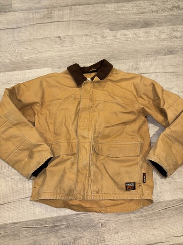 Timberland Pro Series Canvas Fleece Jacket Men's SZ Med CHORE BARN 0288 ...